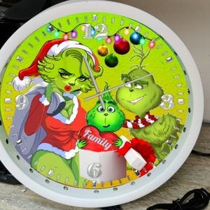 Grinch family | Wall Decor | Grinch Family Clock | Poshmark